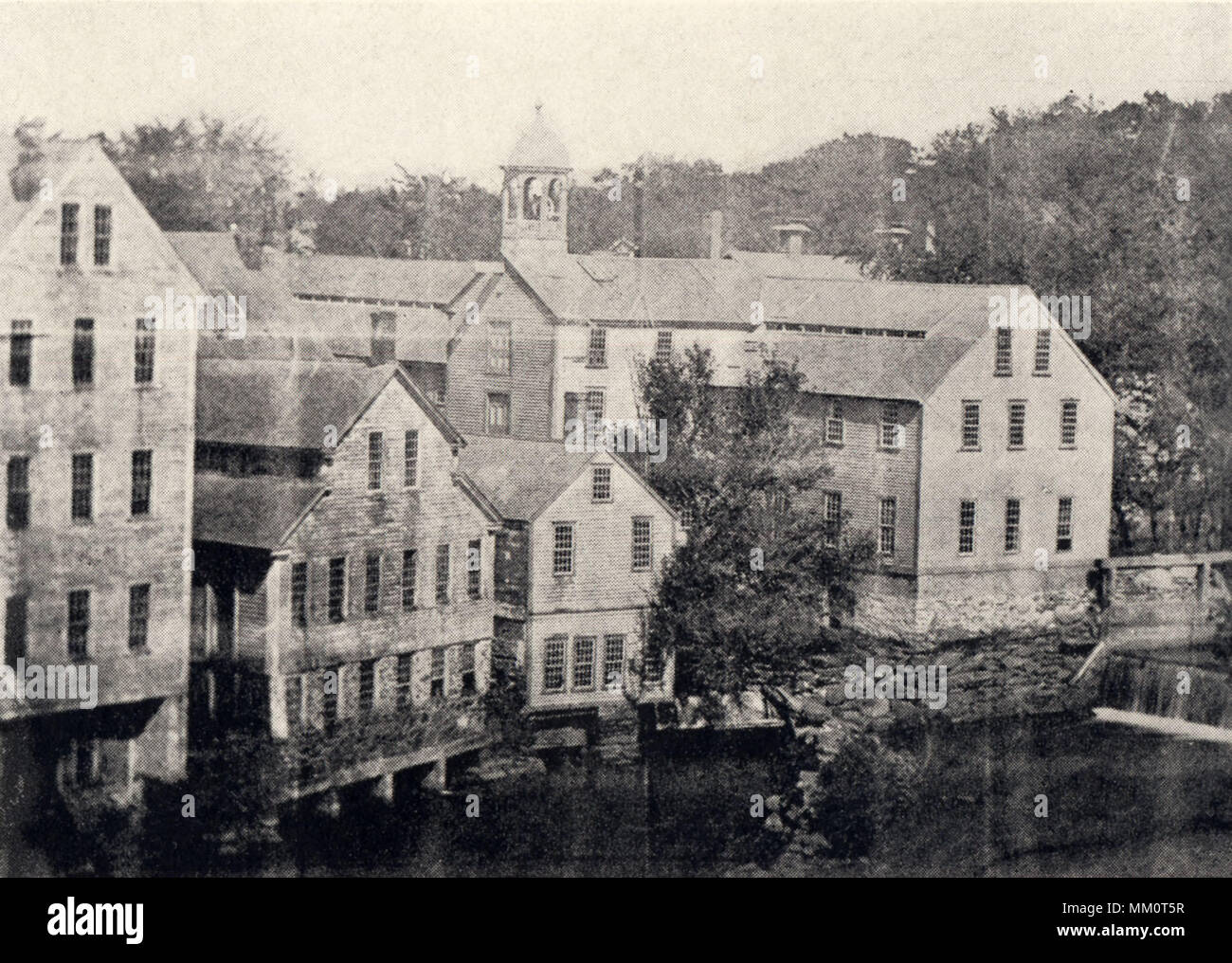 Old Slater Mill. Pawtucket. 1870 Stock Photo - Alamy