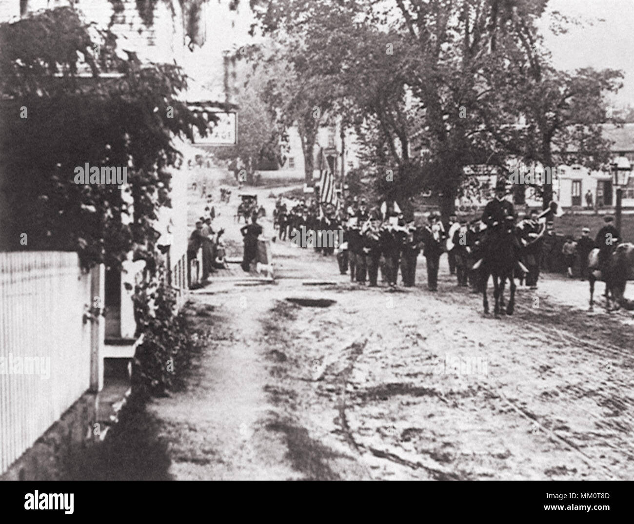 The Fourth of July Parade. Hope Valley. 1899 Stock Photo - Alamy
