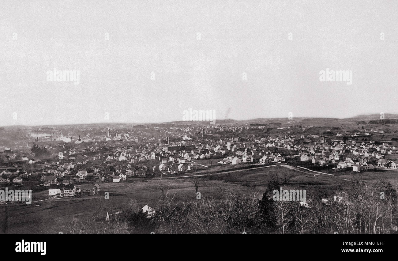 Birds-Eye View of Dover from Carrison Hill. 1898 Stock Photo - Alamy