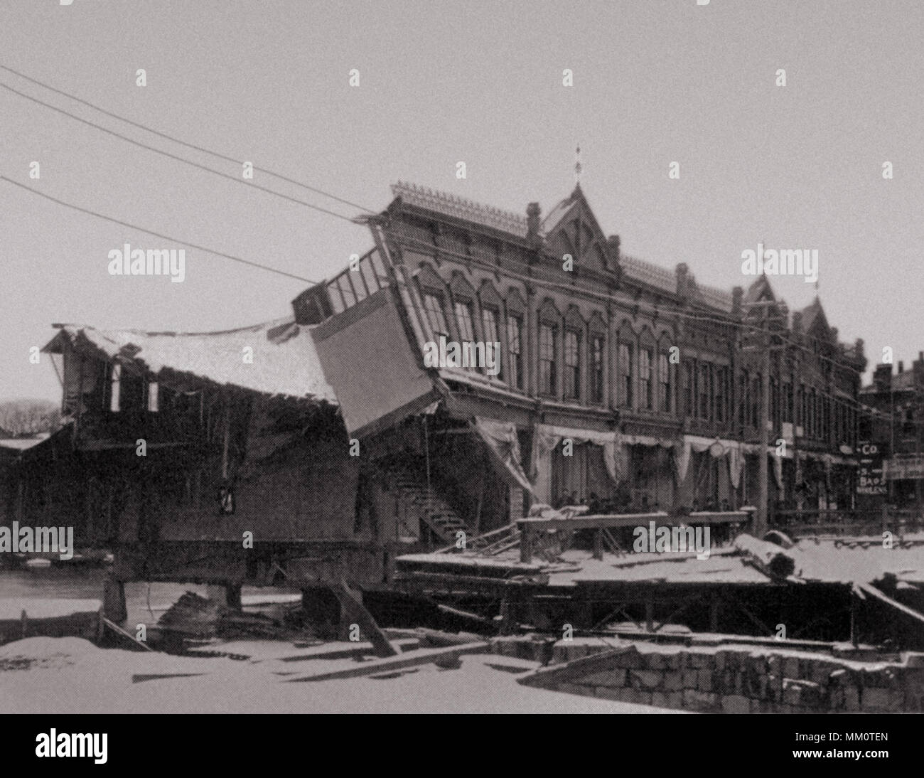 Bracewall Building, After The Flood. Dover. 1896 Stock Photo - Alamy
