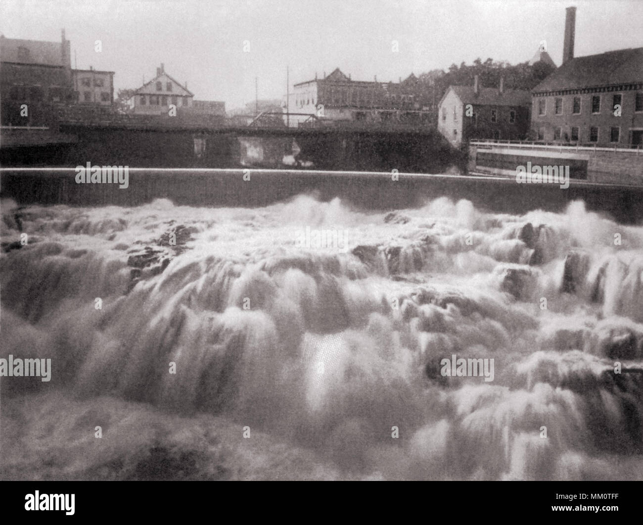 Cocheco Manufacturing Company's Dam. Dover. 1898 Stock Photo - Alamy