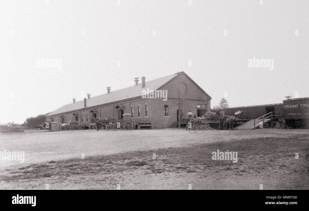 Boston & Maine Railroad Freight Depot. Dover. 1898 Stock Photo - Alamy