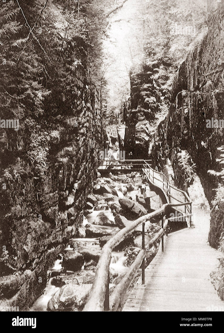 The Franconia Notch. Mount Washington. 1938 Stock Photo - Alamy
