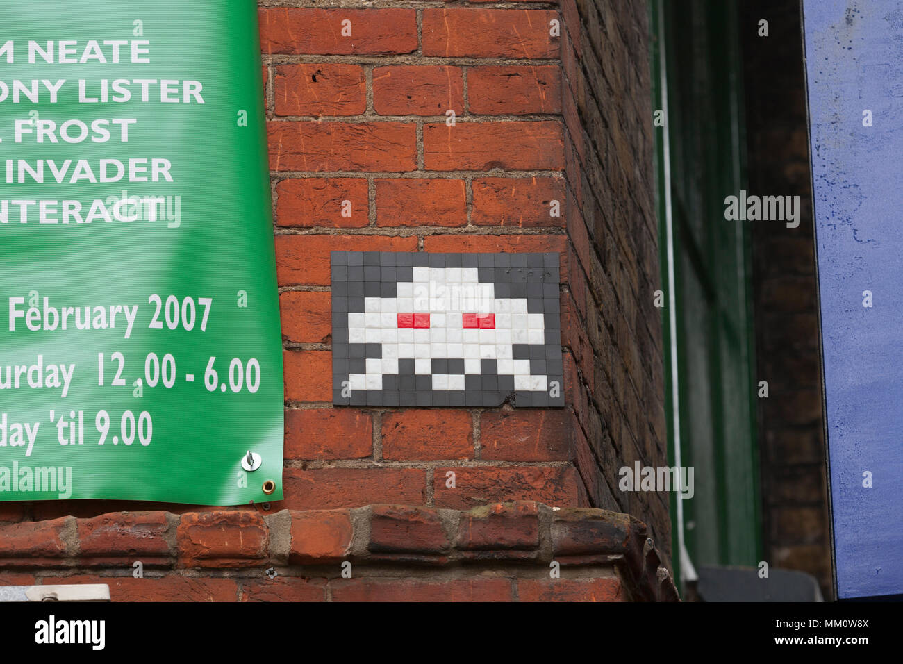 A mosaic by ’Invader’ well-known French street artist, whose street ...