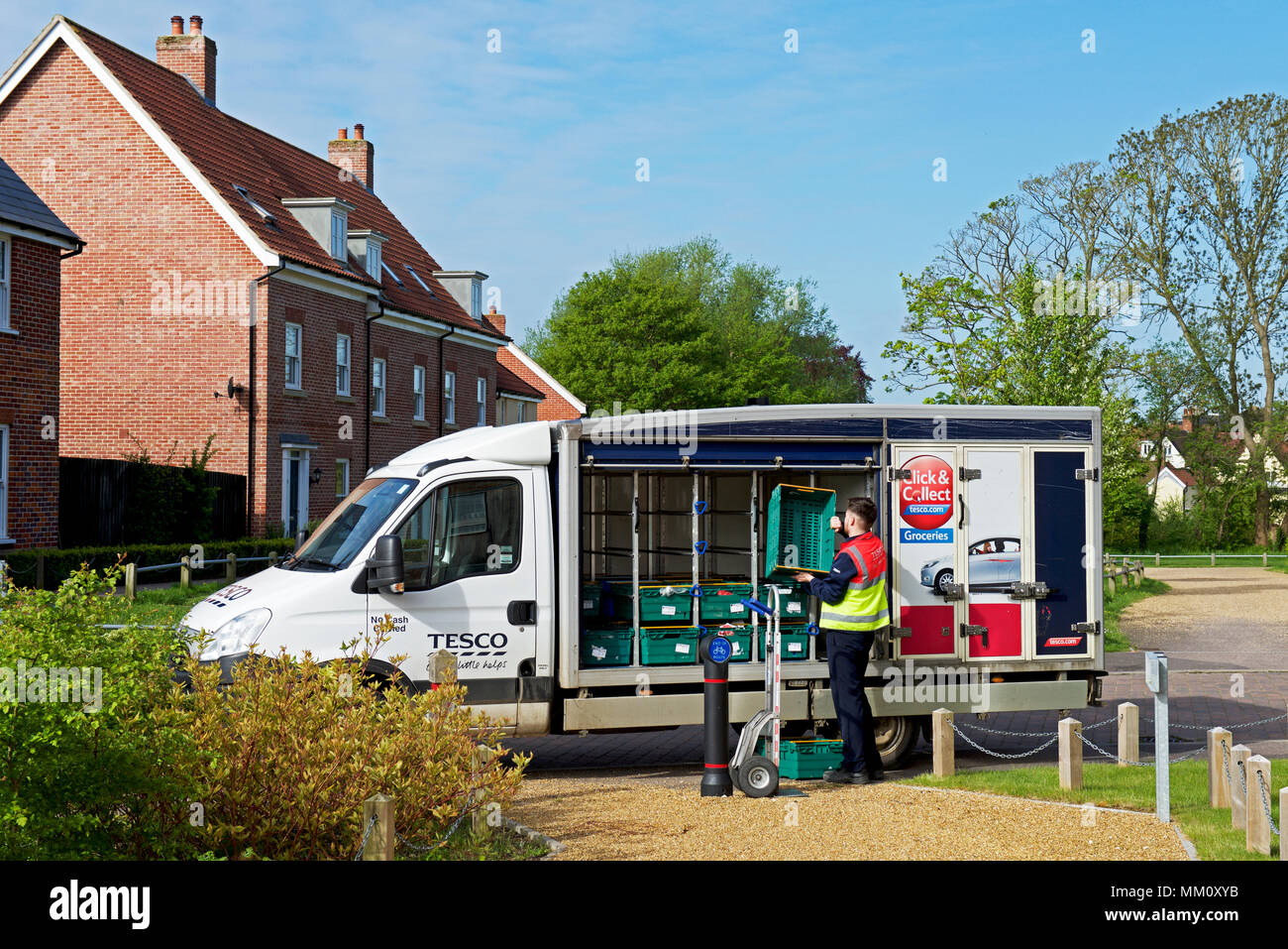 Supermarket home delivery van hi-res stock photography and images - Alamy