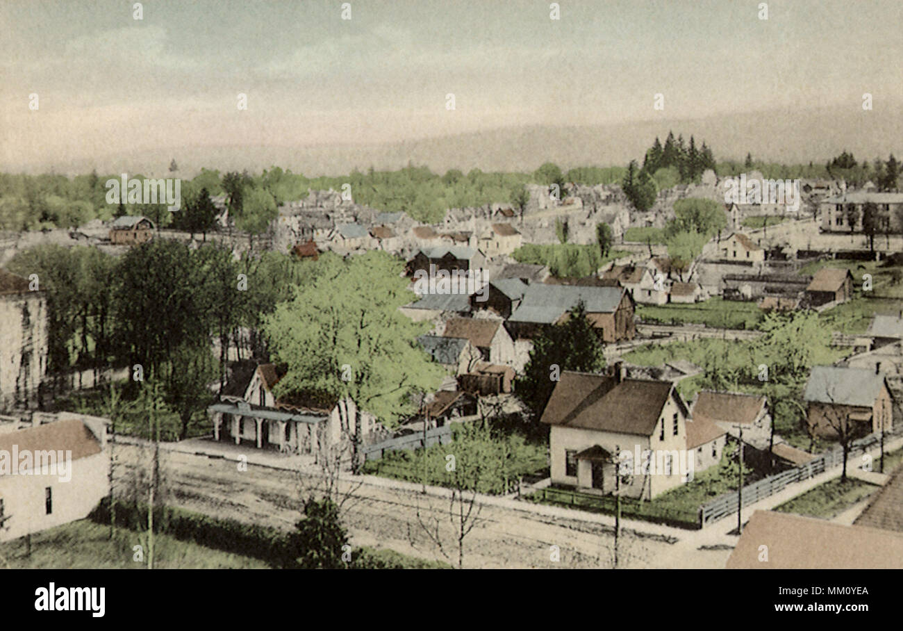 Aerial View of Forest Grove. 1910 Stock Photo - Alamy