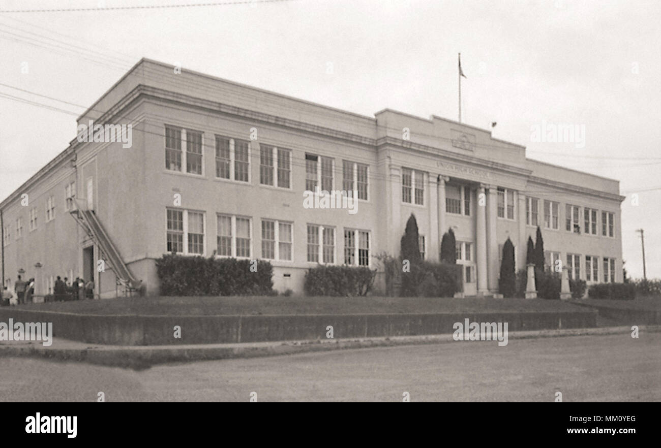 Union High School. Myrtle Point. 1957 Stock Photo - Alamy