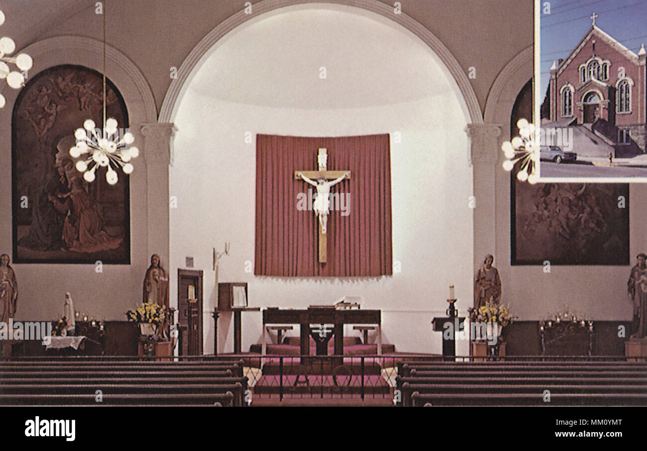 St. Michael's Catholic Church. Portland. 1965 Stock Photo - Alamy