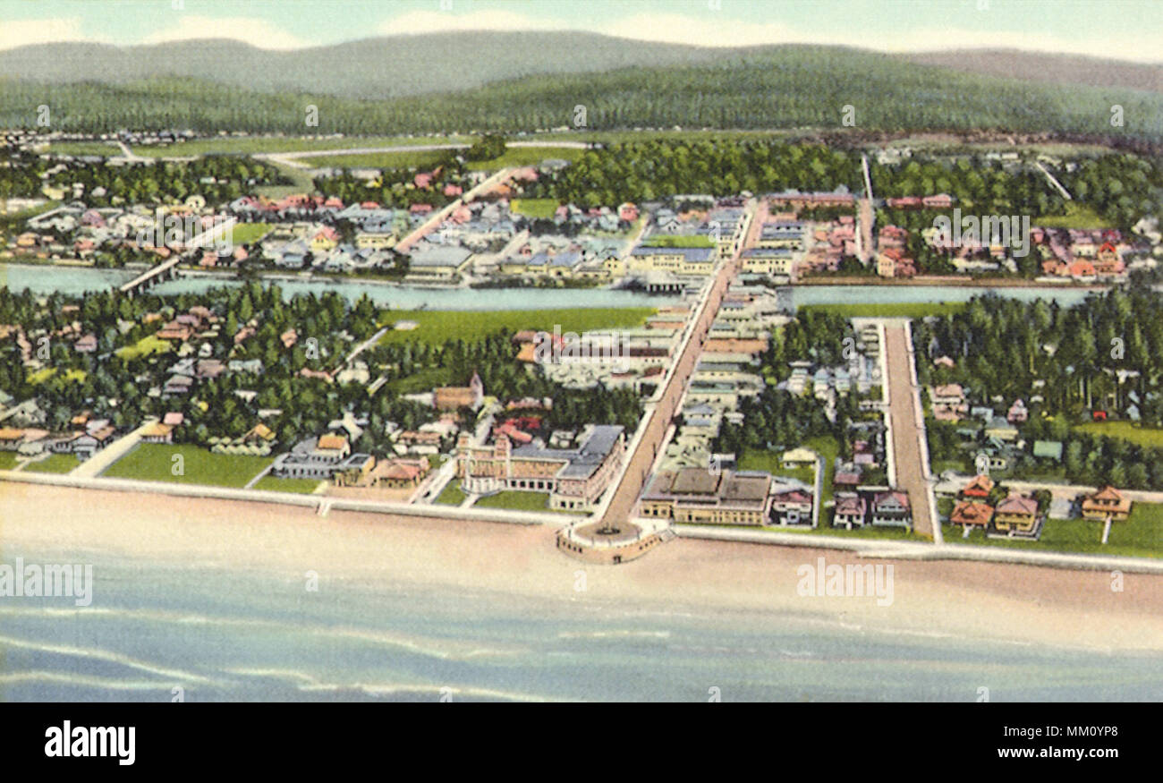 Oregon Coast Highway & Trail's End. Seaside. 1935 Stock Photo - Alamy