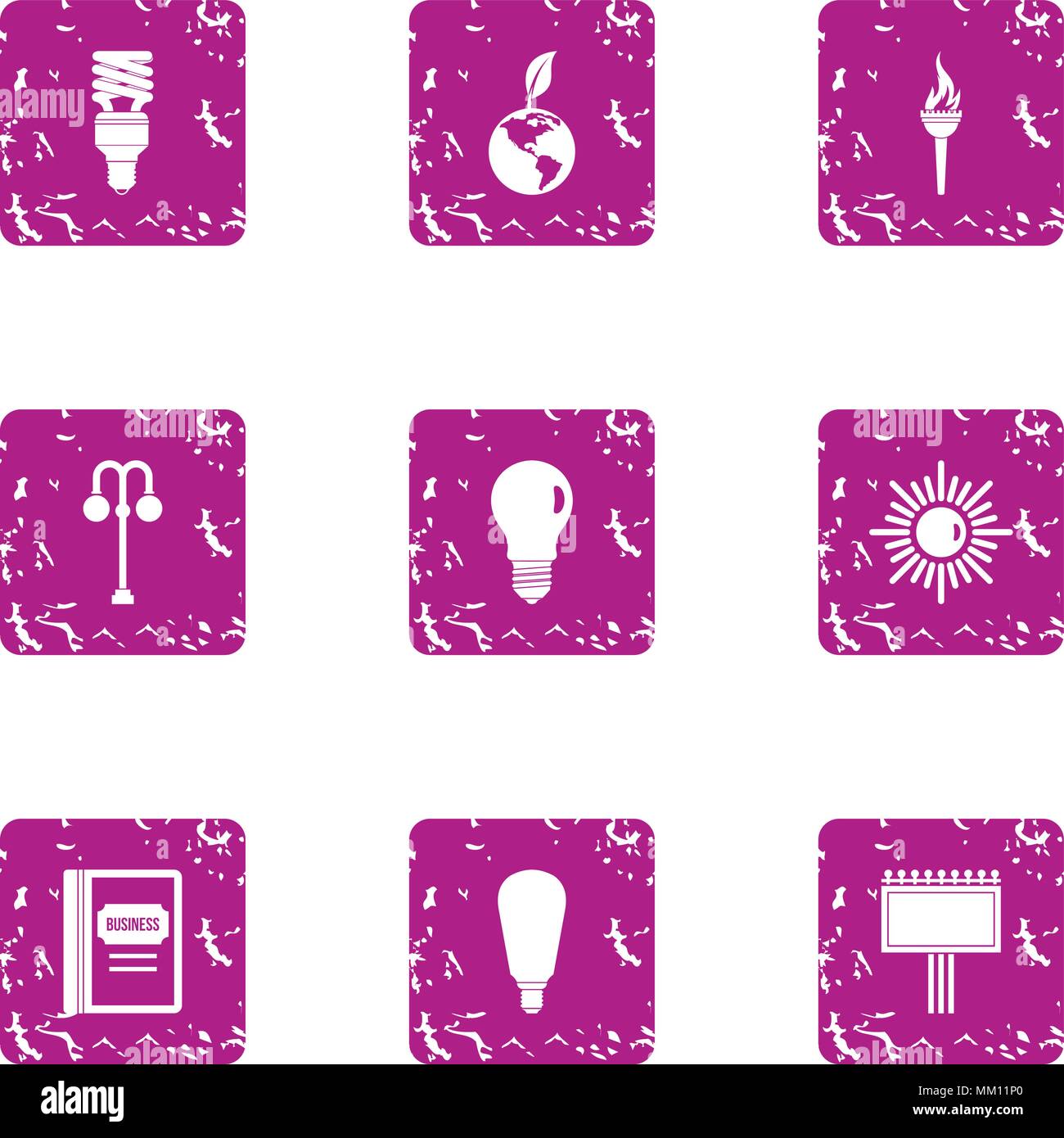 Pure light energy icons hi-res stock photography and images - Alamy