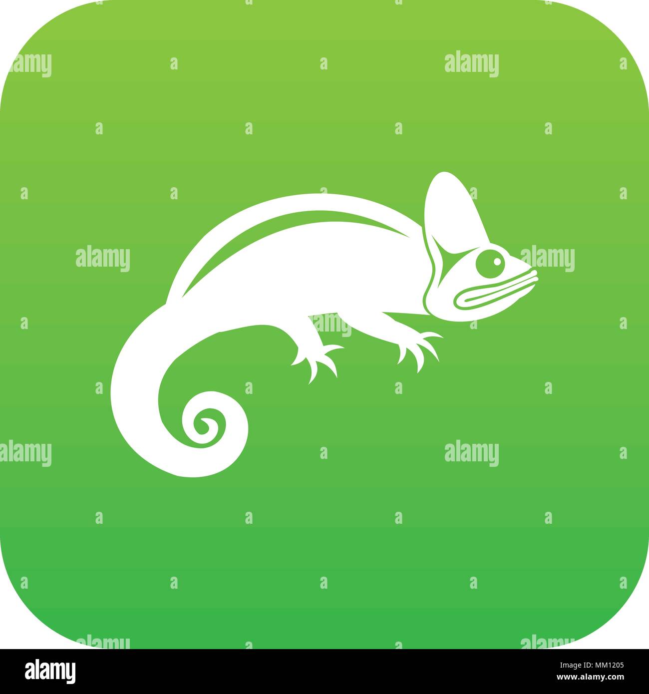 Chameleon icon digital green Stock Vector Image & Art - Alamy