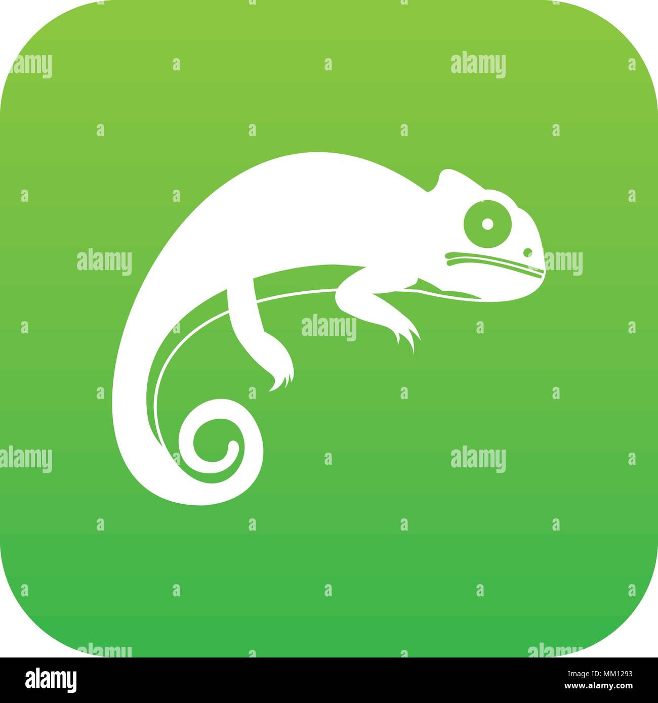Chameleon icon digital green Stock Vector Image & Art - Alamy