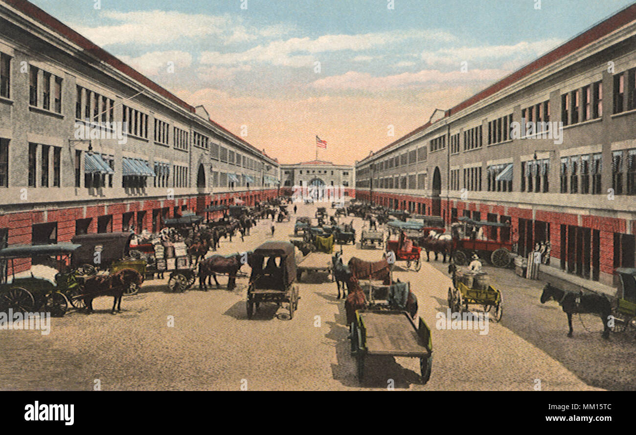Fish Pier. Boston. 1910 Stock Photo - Alamy