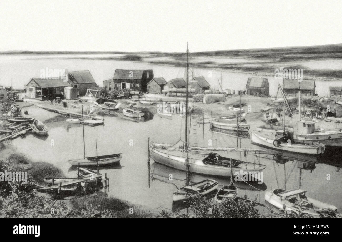 Menemsha-by-the-Sea. Menemsha. 1940 Stock Photo - Alamy