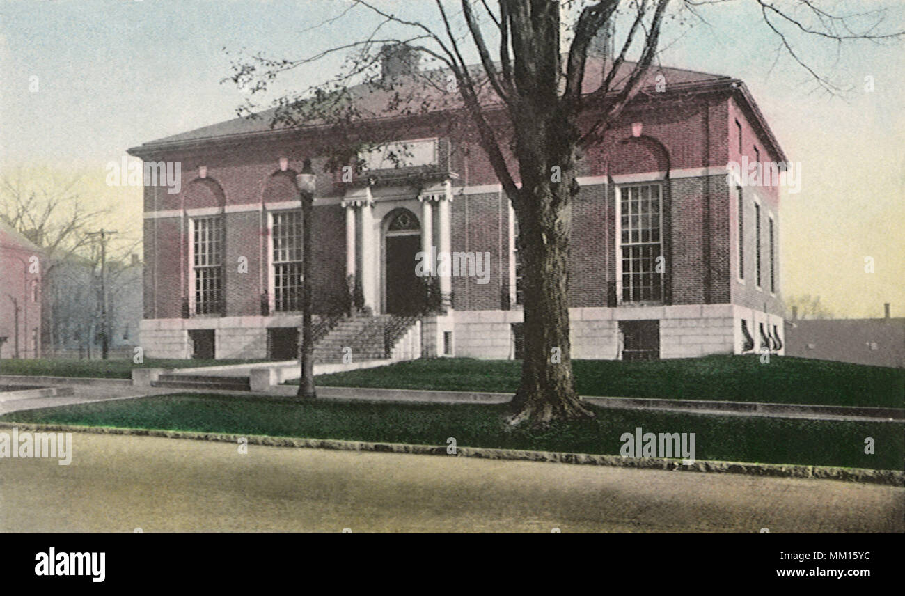 J. Edwards Public Library. Southbridge. 1915 Stock Photo - Alamy