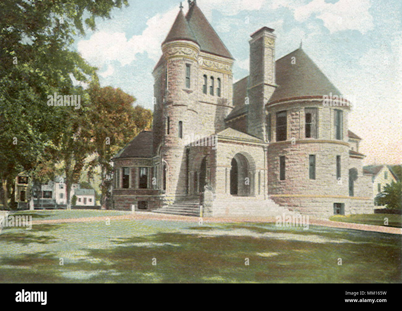 Millicent Library. Fairhaven. 1910 Stock Photo - Alamy