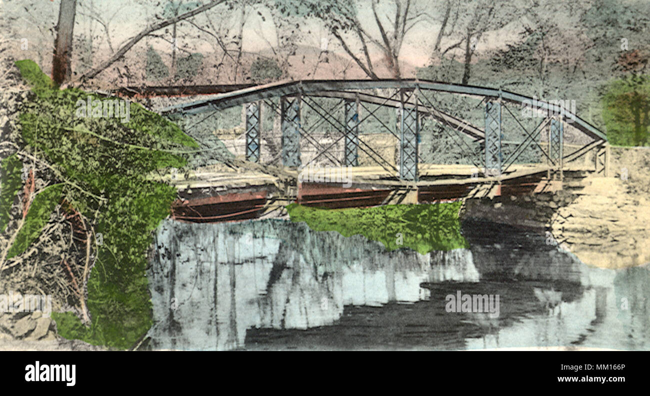 Bridge Over Housatonic River. Lee. 1905 Stock Photo - Alamy