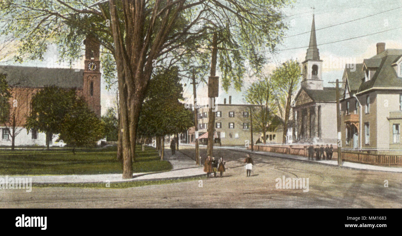Millbury Center. Millbury. 1910 Stock Photo - Alamy
