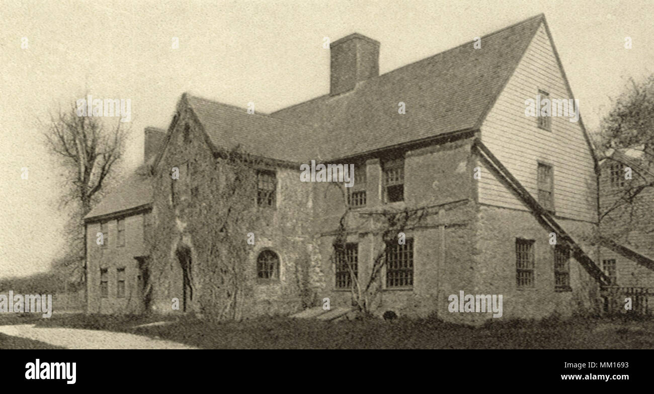 Spencer-Pierce Garrison House. Newbury. 1910 Stock Photo - Alamy