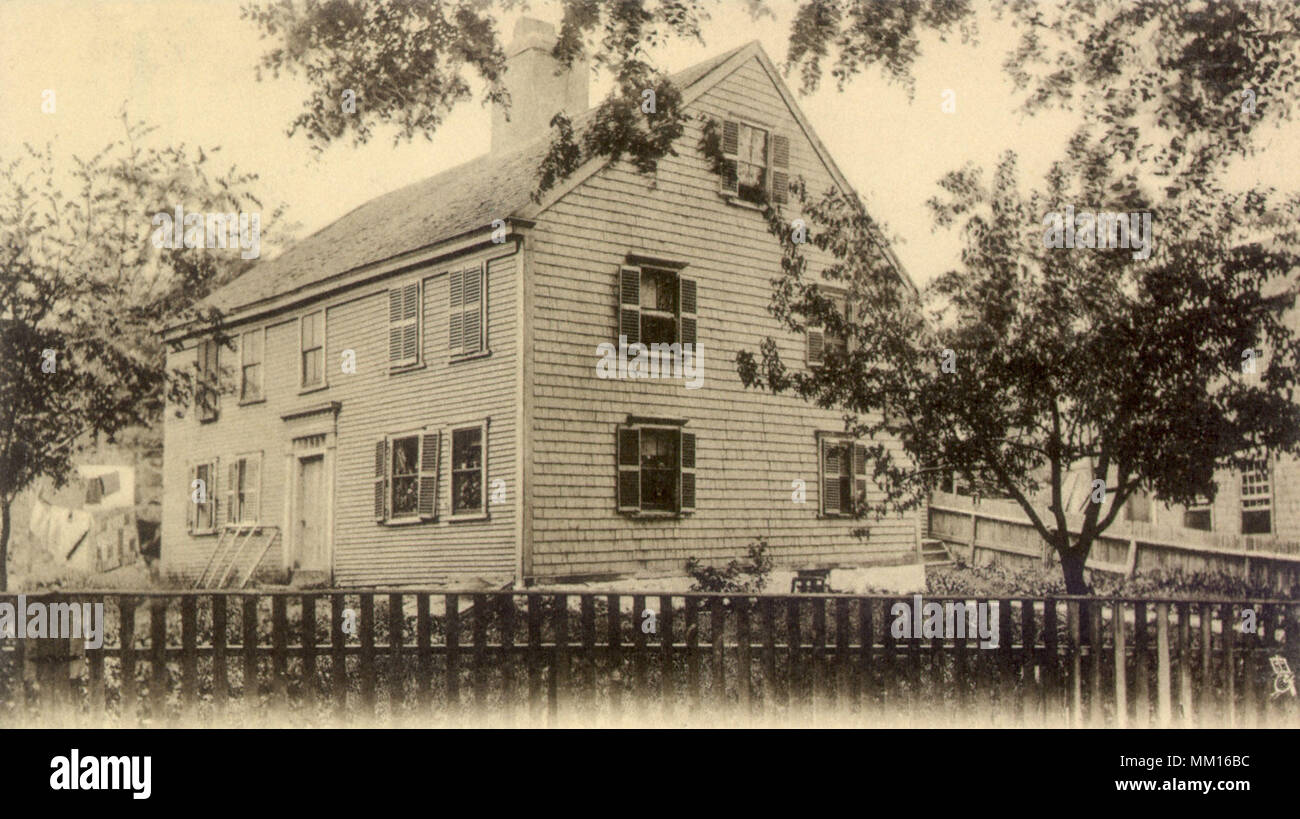Howland House. Plymouth. 1905 Stock Photo - Alamy