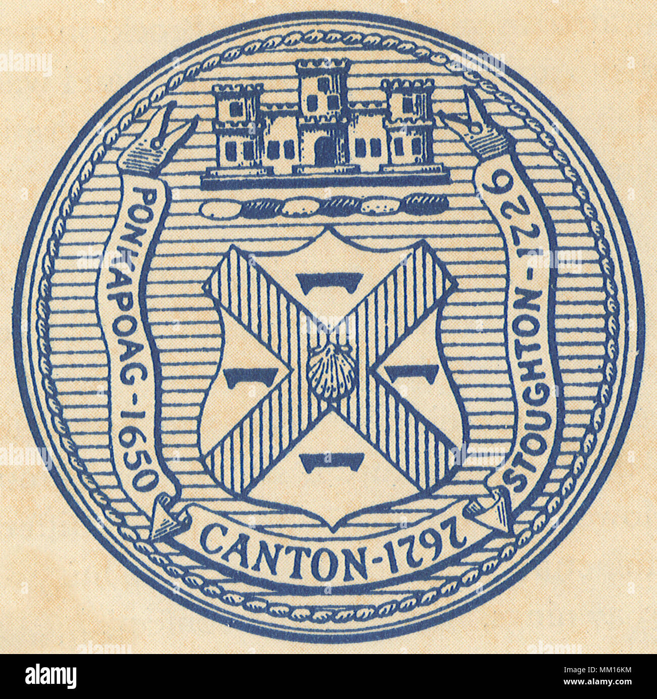 Seal of Canton. 1950 Stock Photo - Alamy