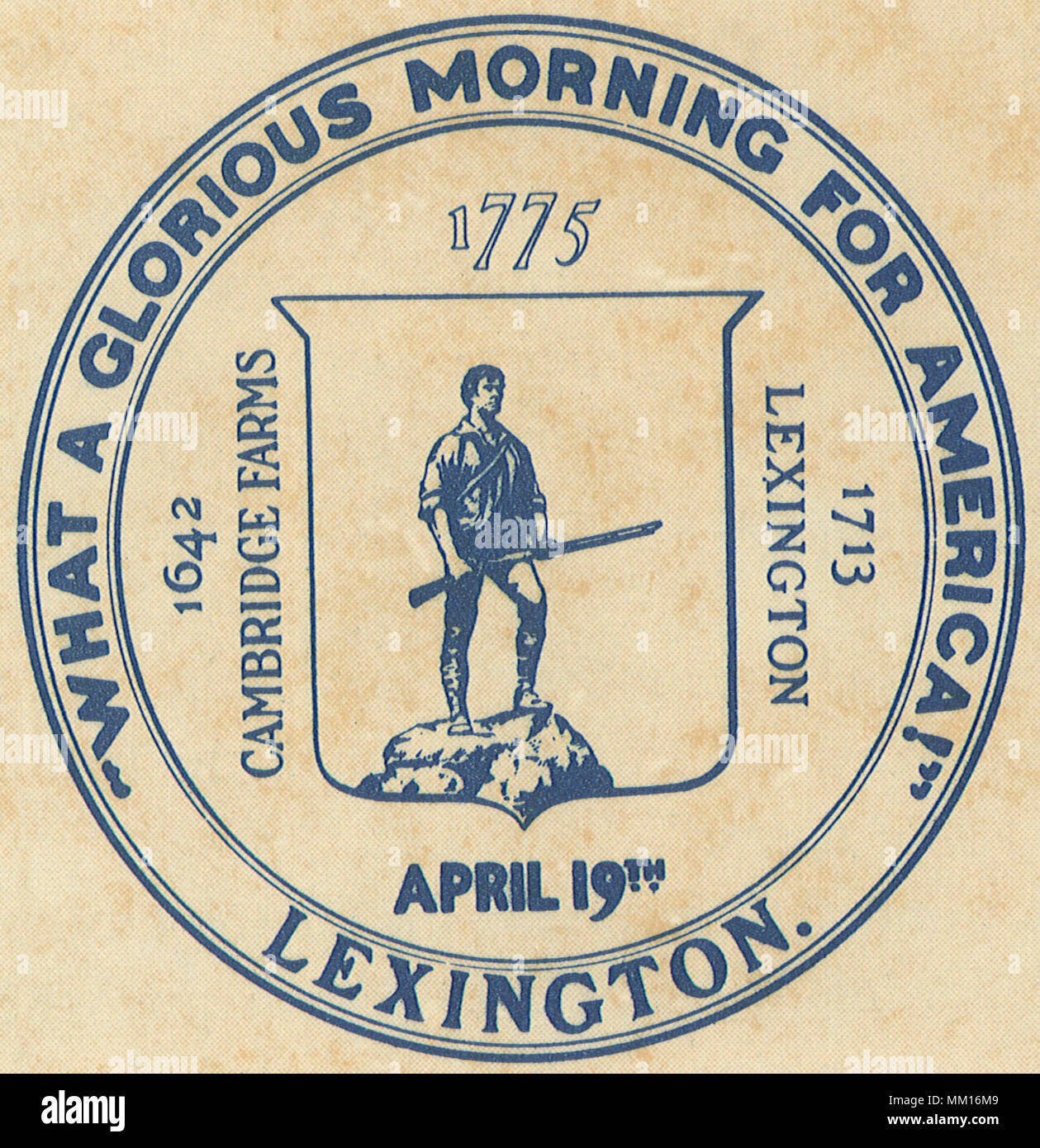 Seal of Lexington. 1950 Stock Photo - Alamy