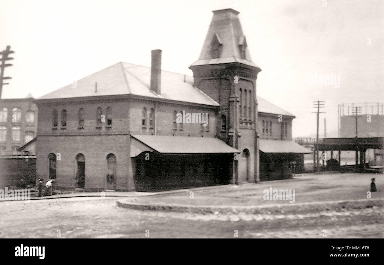 Railroad Station. Fall River. 1930 Stock Photo - Alamy