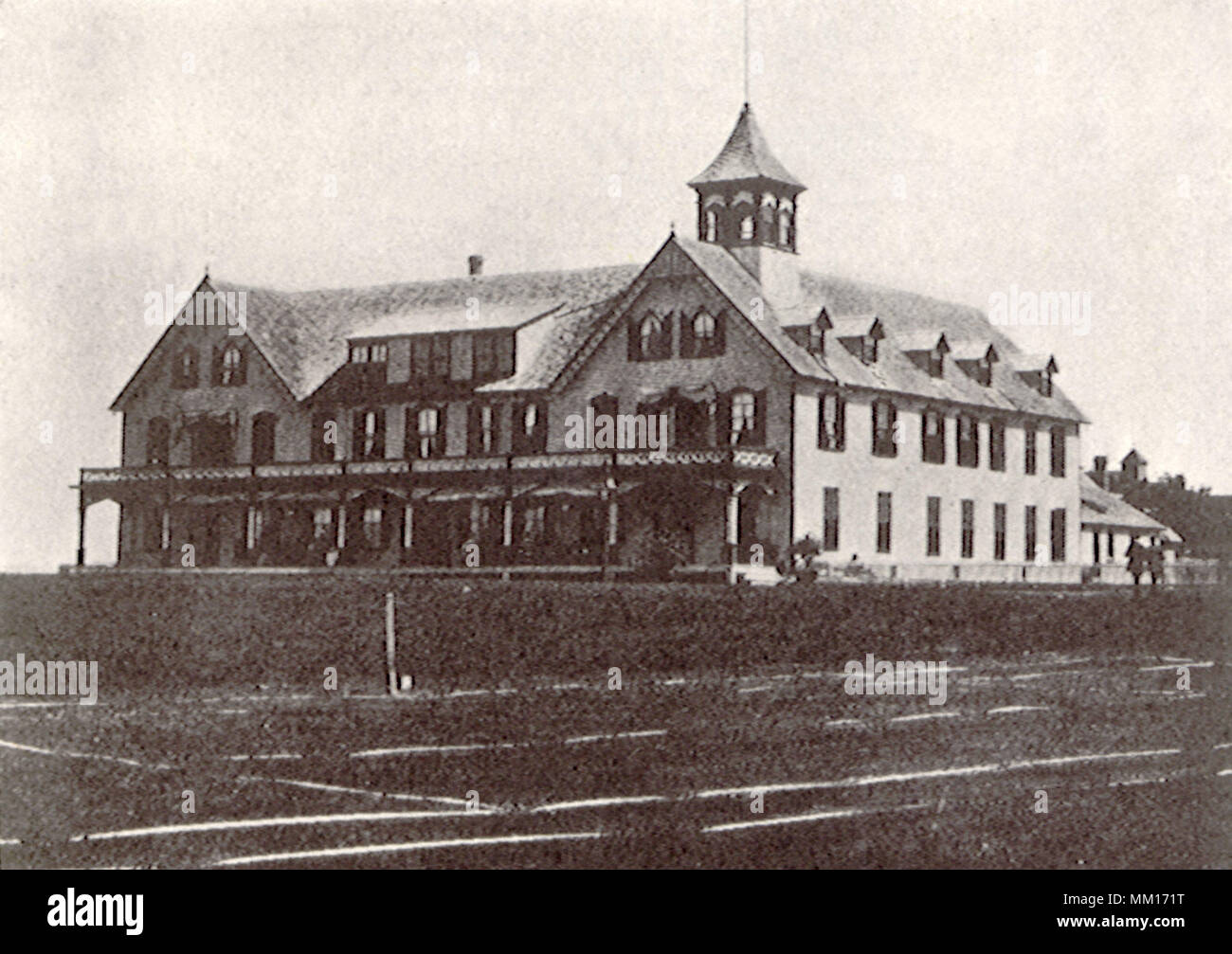 Tower's Hotel. Falmouth Heights. 1896 Stock Photo - Alamy