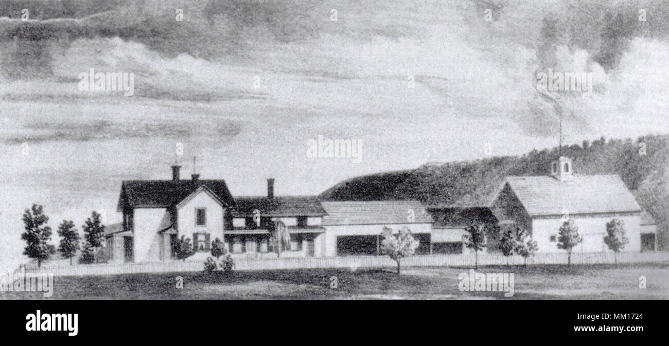 Zebina Stebbins Farm. Deerfield. 1852 Stock Photo - Alamy