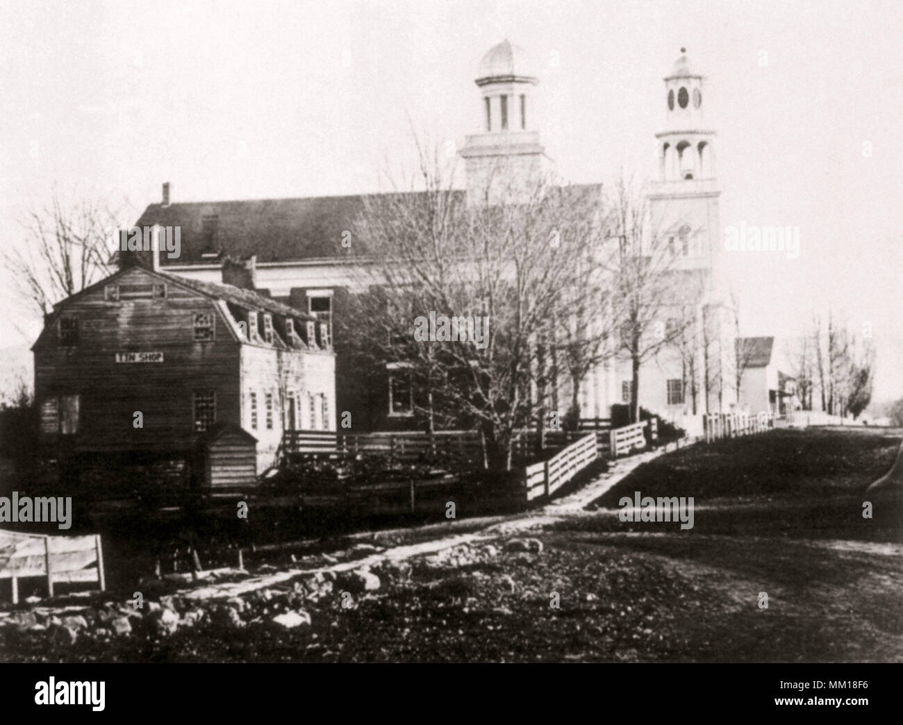 Old First Church. Bennington. 1900 Stock Photo - Alamy