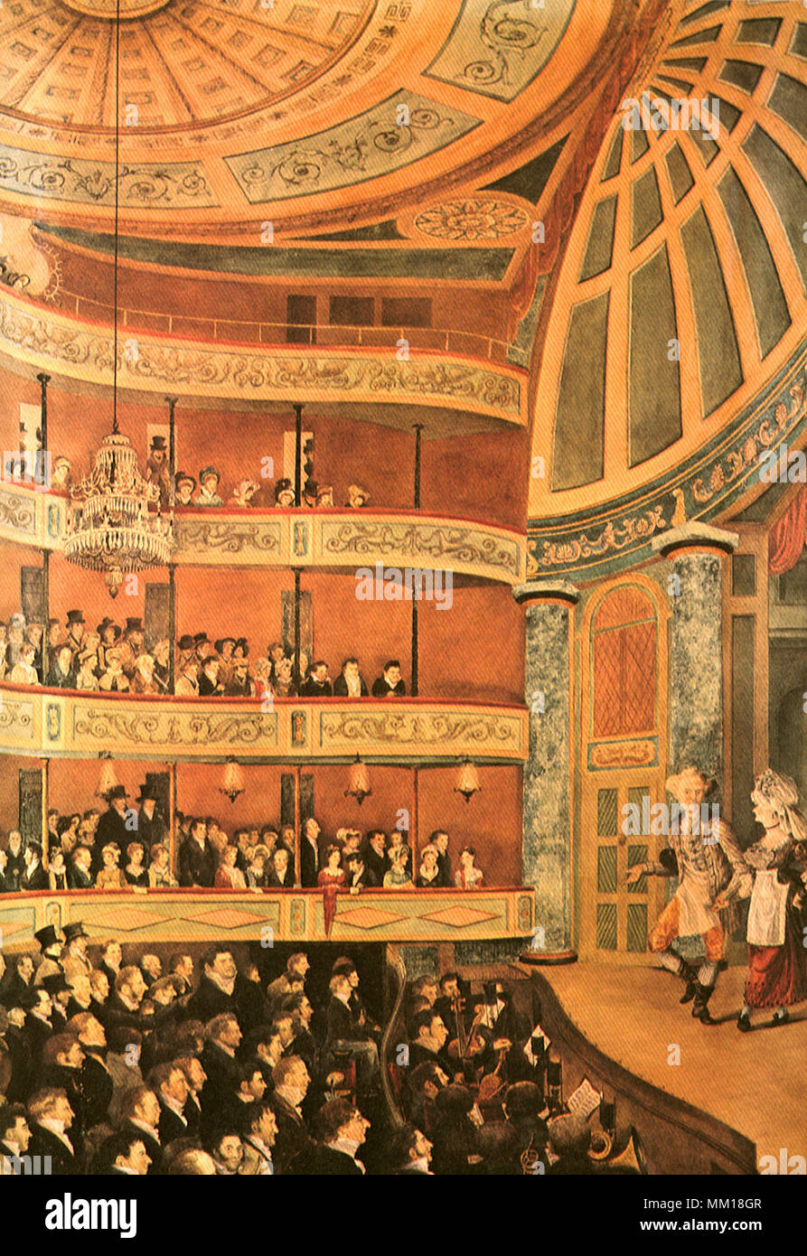 Park Theater. New York City. 1830 Stock Photo - Alamy