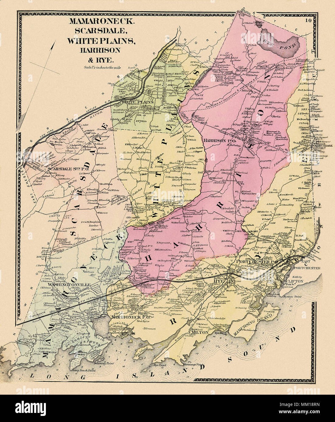 Map of mamaroneck hi-res stock photography and images - Alamy