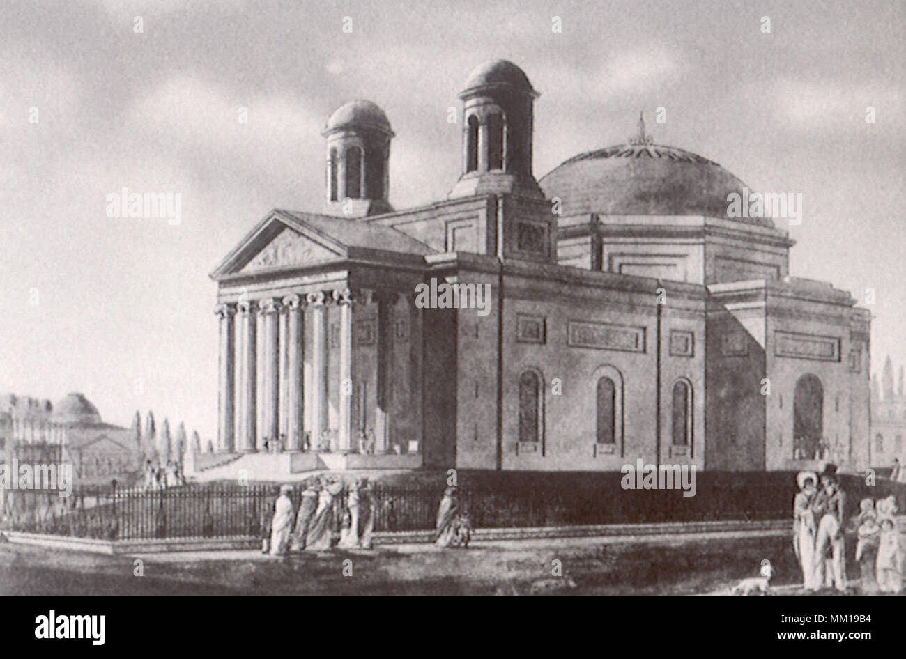 Roman Catholic Cathedral. Baltimore. 1830 Stock Photo - Alamy