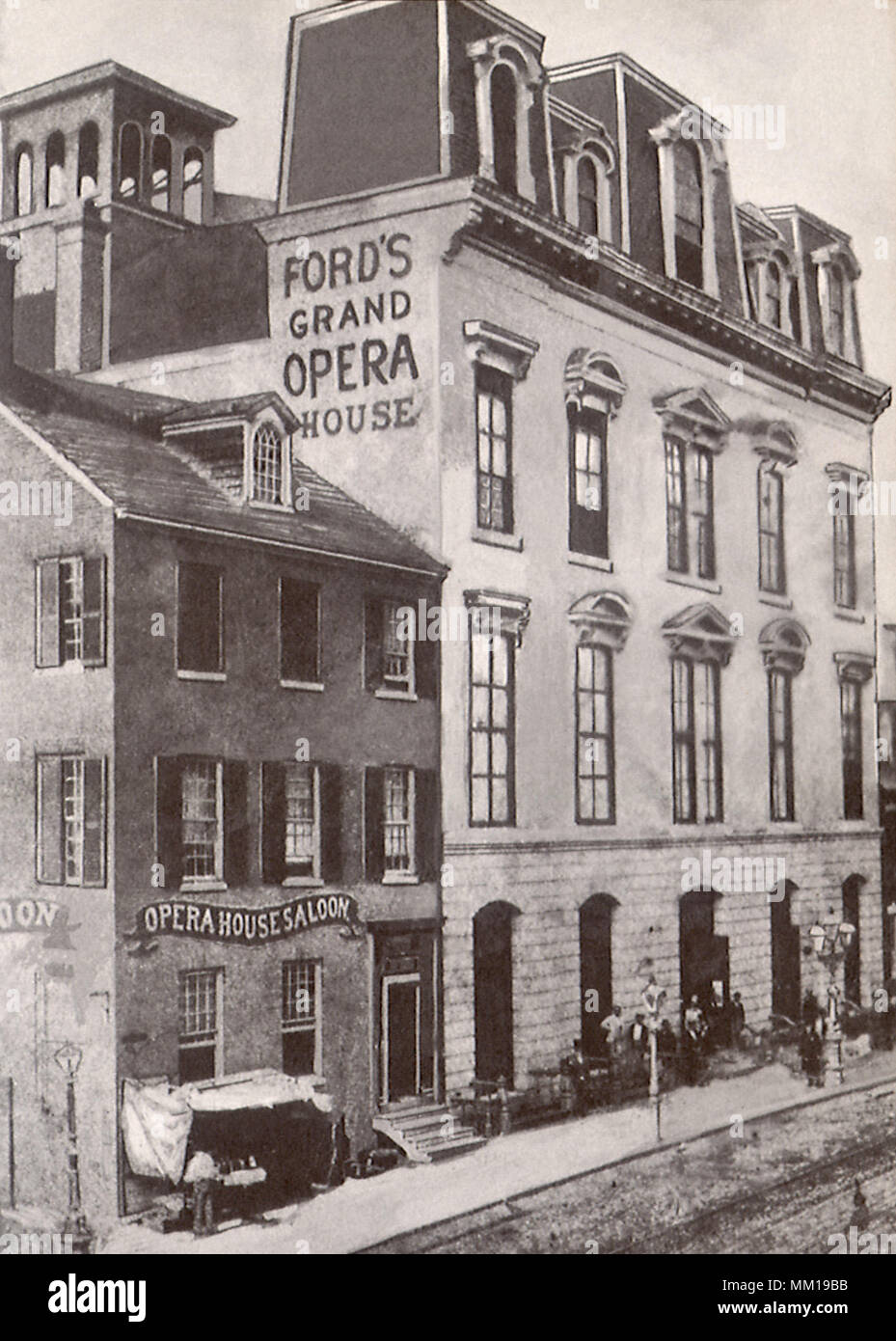 Ford's Grand Opera House. Baltimore. 1870 Stock Photo - Alamy