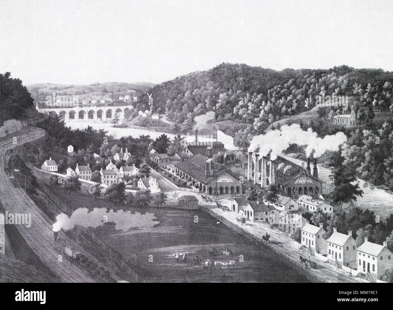 Avalon Nail and Iron Works. Baltimore. 1830 Stock Photo - Alamy