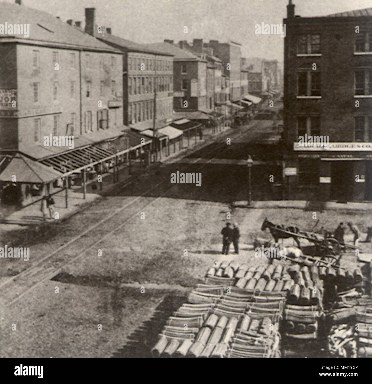 Pratt Street. Baltimore. 1880 Stock Photo - Alamy