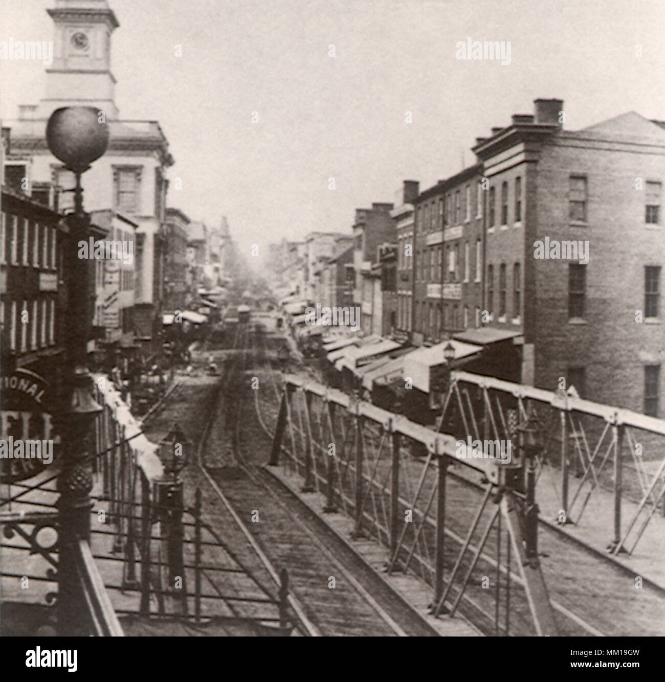 Baltimore Street. Baltimore. 1870 Stock Photo - Alamy