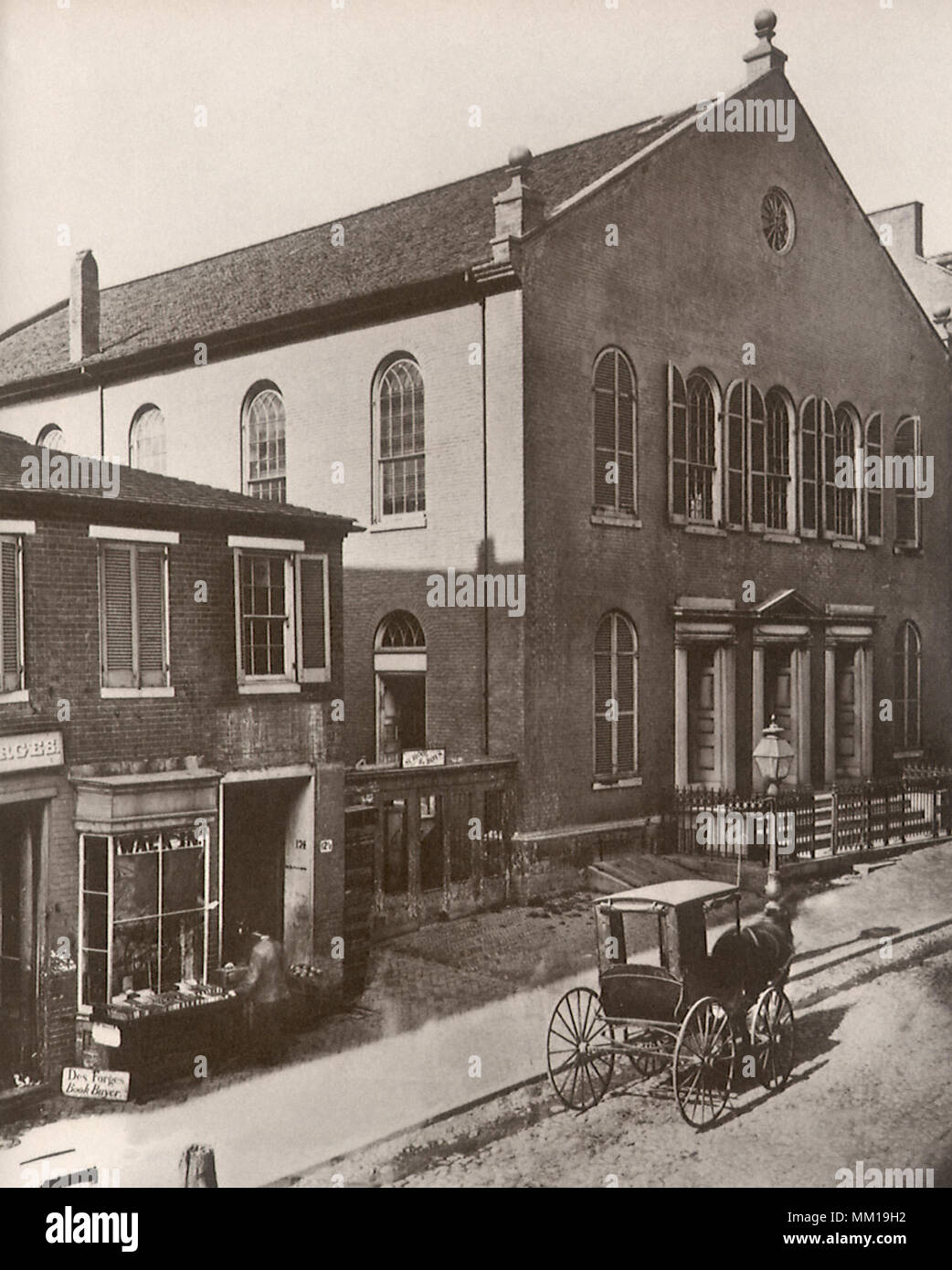 First Methodist Church on Light Street. Baltimore. 1880 Stock Photo - Alamy
