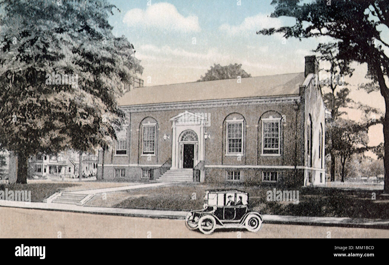 Public Library. Seymour. 1920 Stock Photo - Alamy