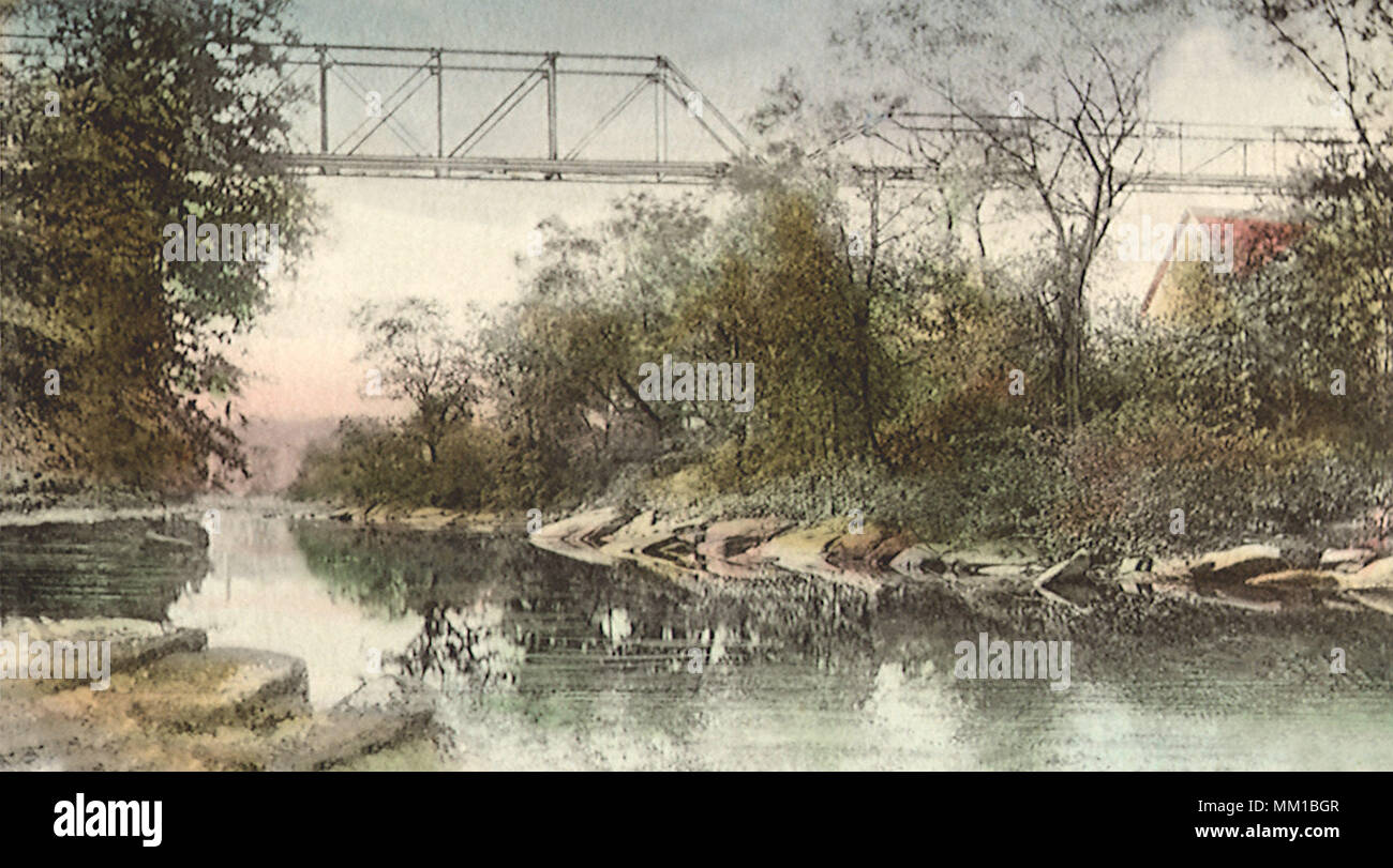 Foot Bridge. Willimantic. 1908 Stock Photo - Alamy