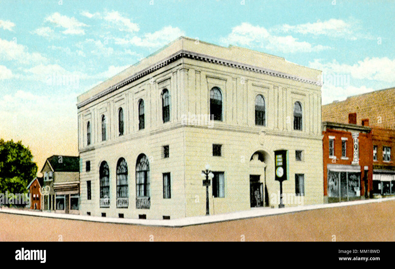 Marble Savings Bank. Rutland. 1932 Stock Photo - Alamy