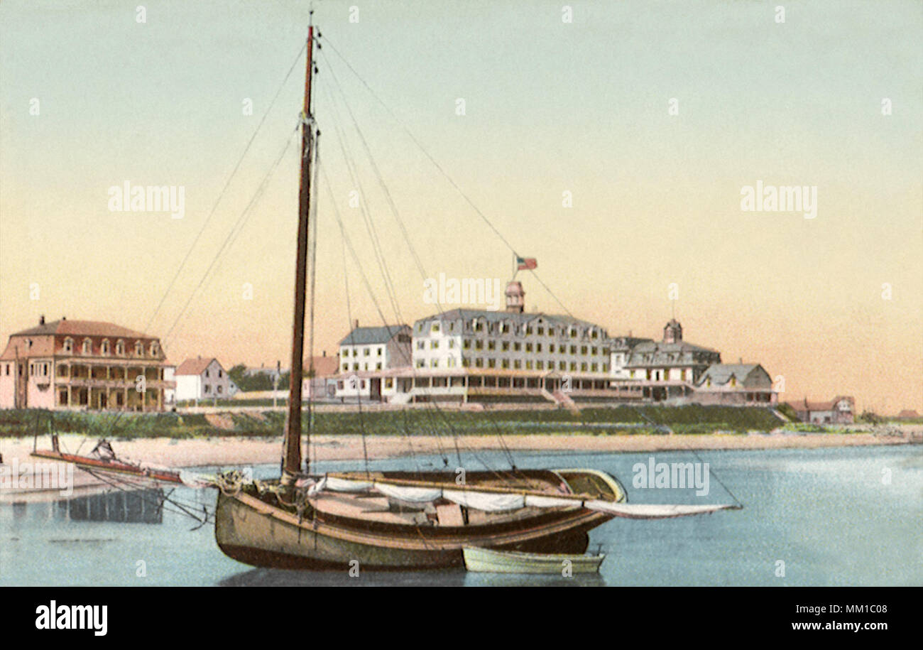 National Hotel. Block Island. 1908 Stock Photo - Alamy