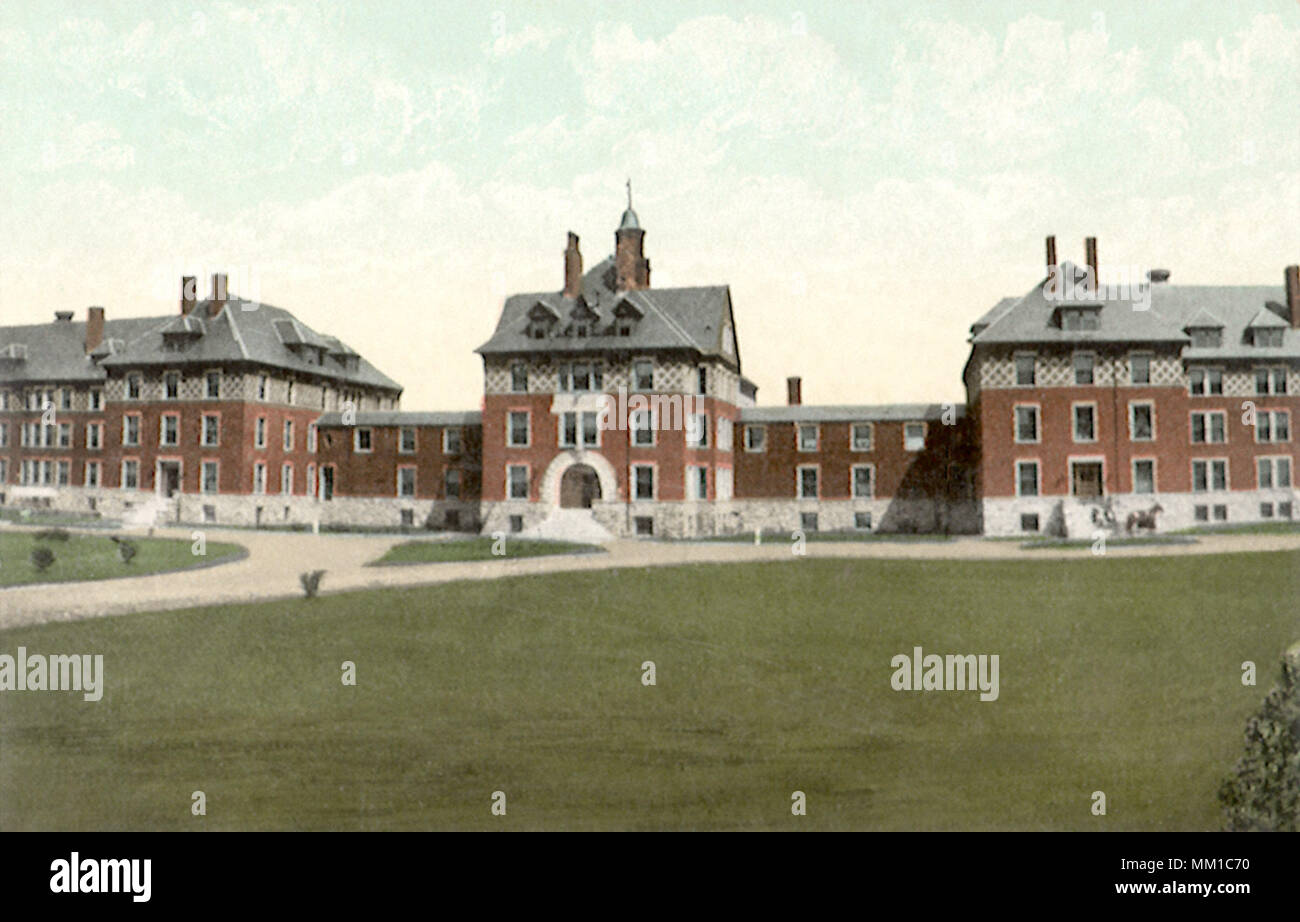 Insane Hospital. Bangor. 1910 Stock Photo - Alamy
