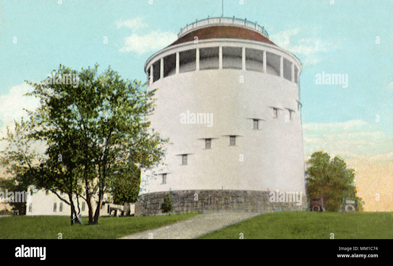 Stand Pipe and Observatory. Bangor. 1920 Stock Photo - Alamy