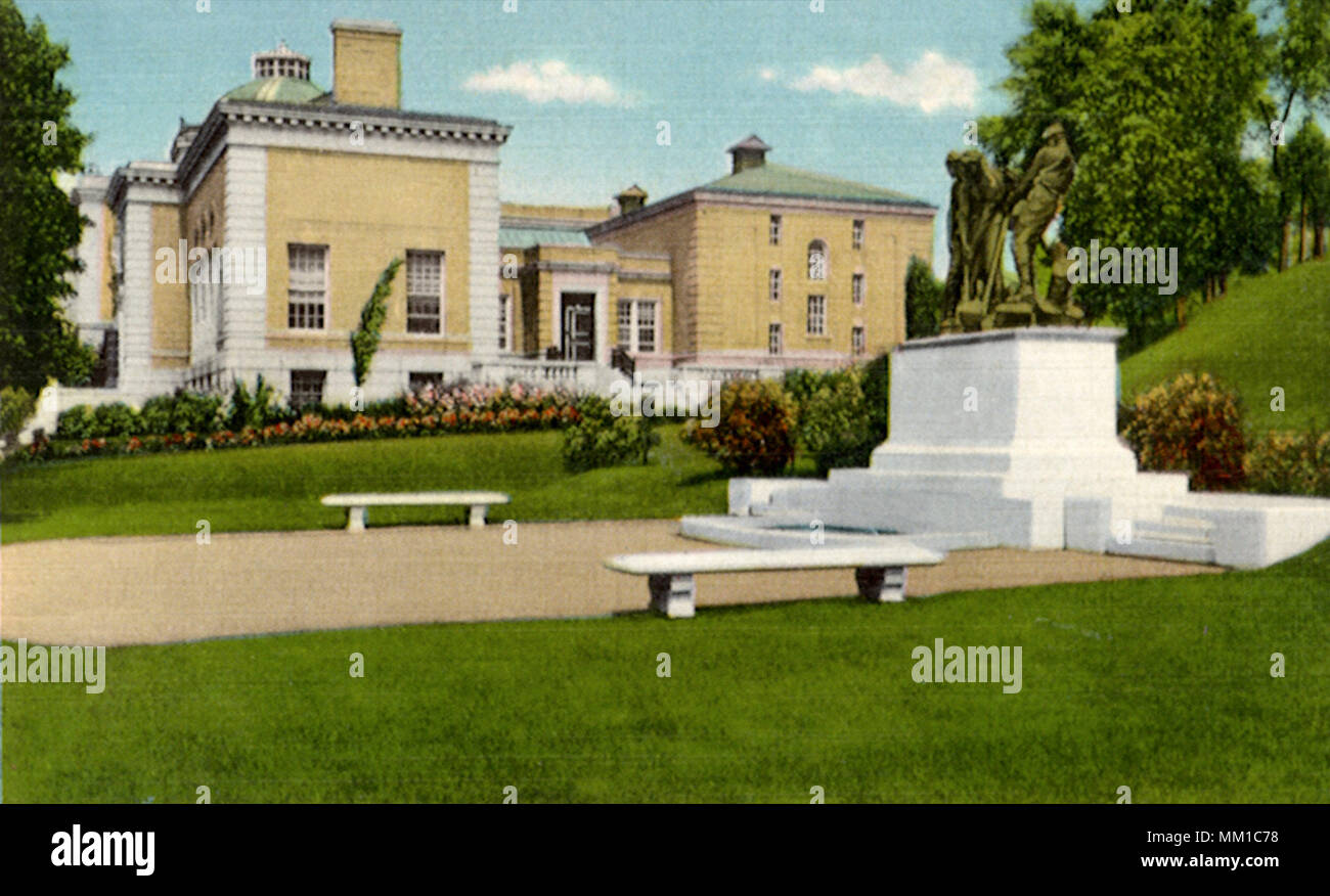 Public Library and Peirce Memorial. Bangor. 1948 Stock Photo - Alamy