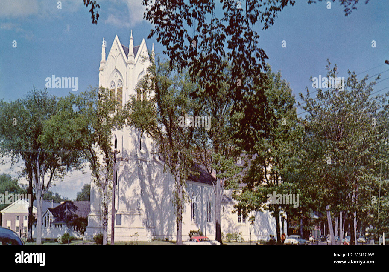 First Parish Church. Brunswick. 1955 Stock Photo - Alamy