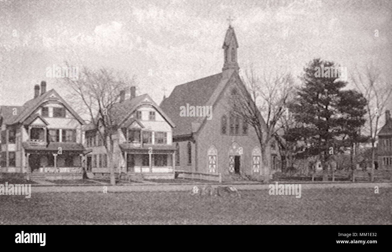 Catholic Church. West Springfield. 1891 Stock Photo - Alamy