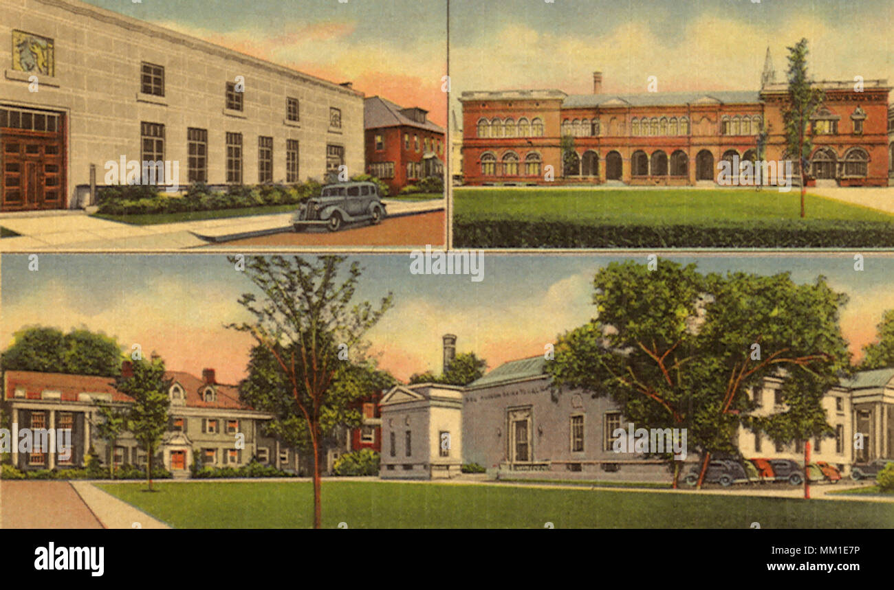 Museums and Galleries of Springfield. 1930 Stock Photo - Alamy