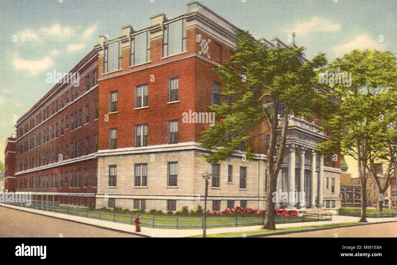 Mercy Hospital. Springfield. 1920 Stock Photo - Alamy