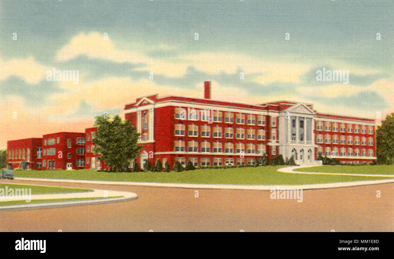 New Trade School. Springfield. 1930 Stock Photo - Alamy